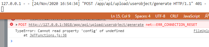 Axios recognizes 401 wrong and lost all the config in a case of a heavy ...