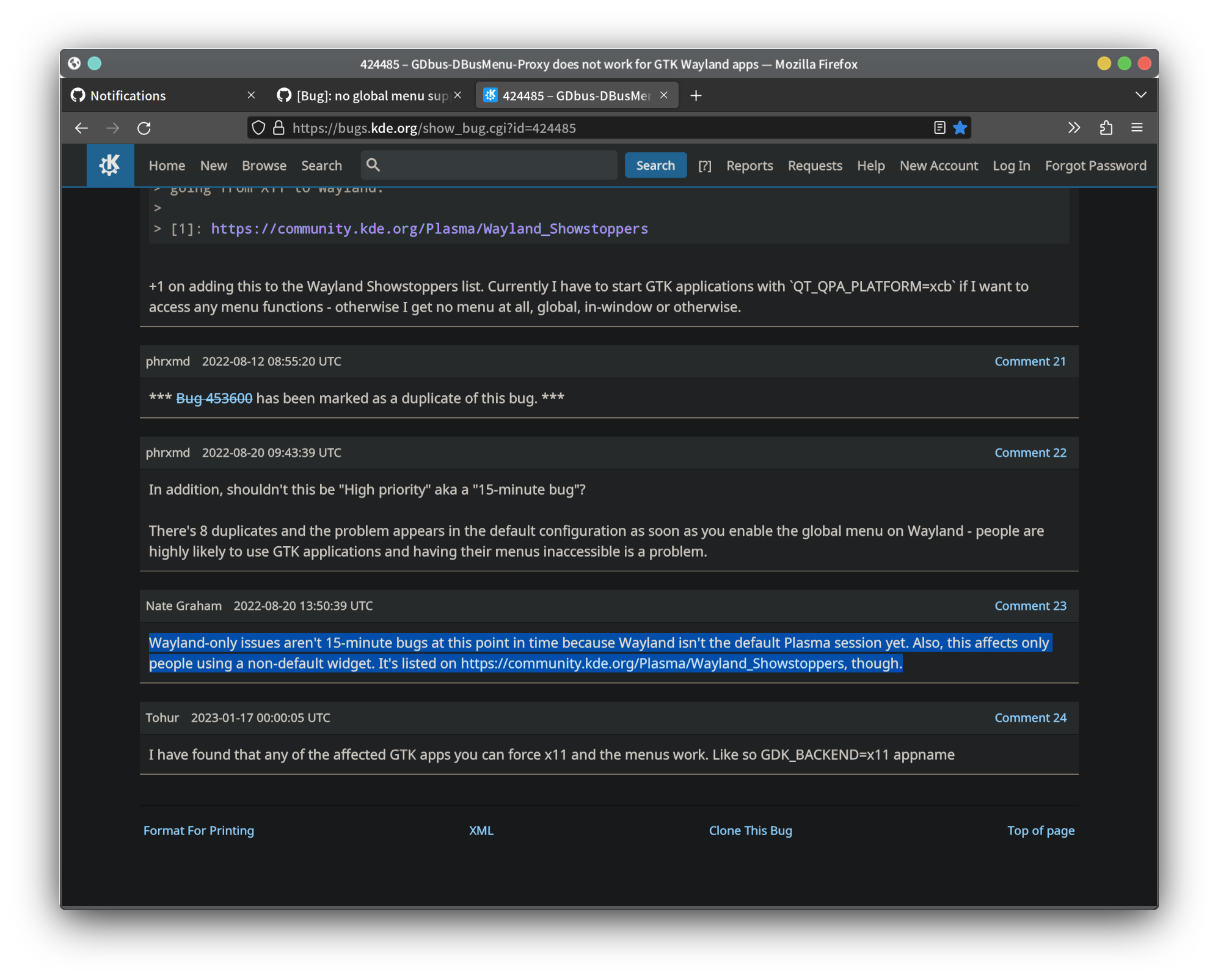 [Bug]: no global menu support in wayland-only sessions (linux) · Issue #34335 · electron ...