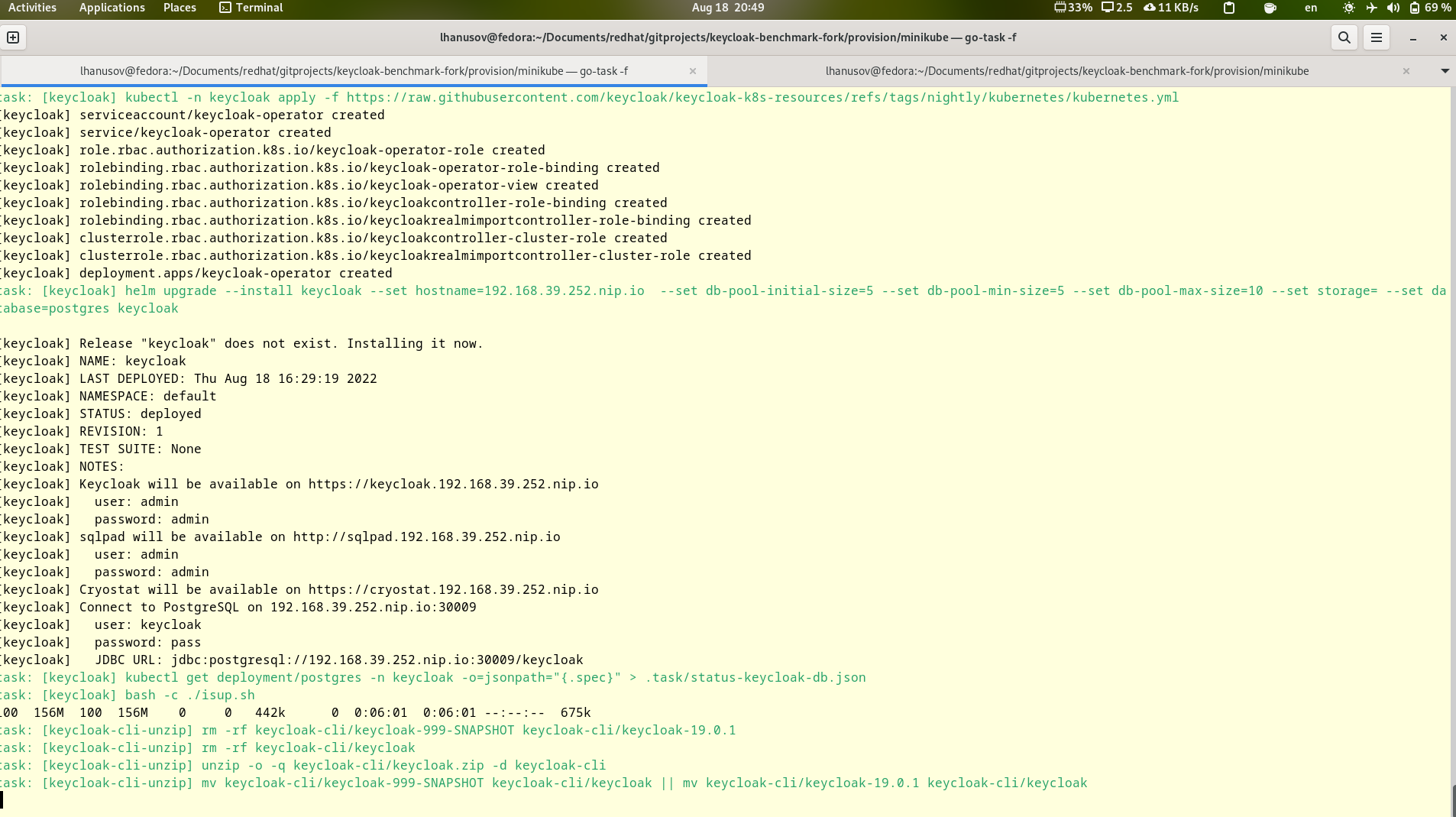 Minikube provisioning - installation failures during container creating · Issue #160 · keycloak ...