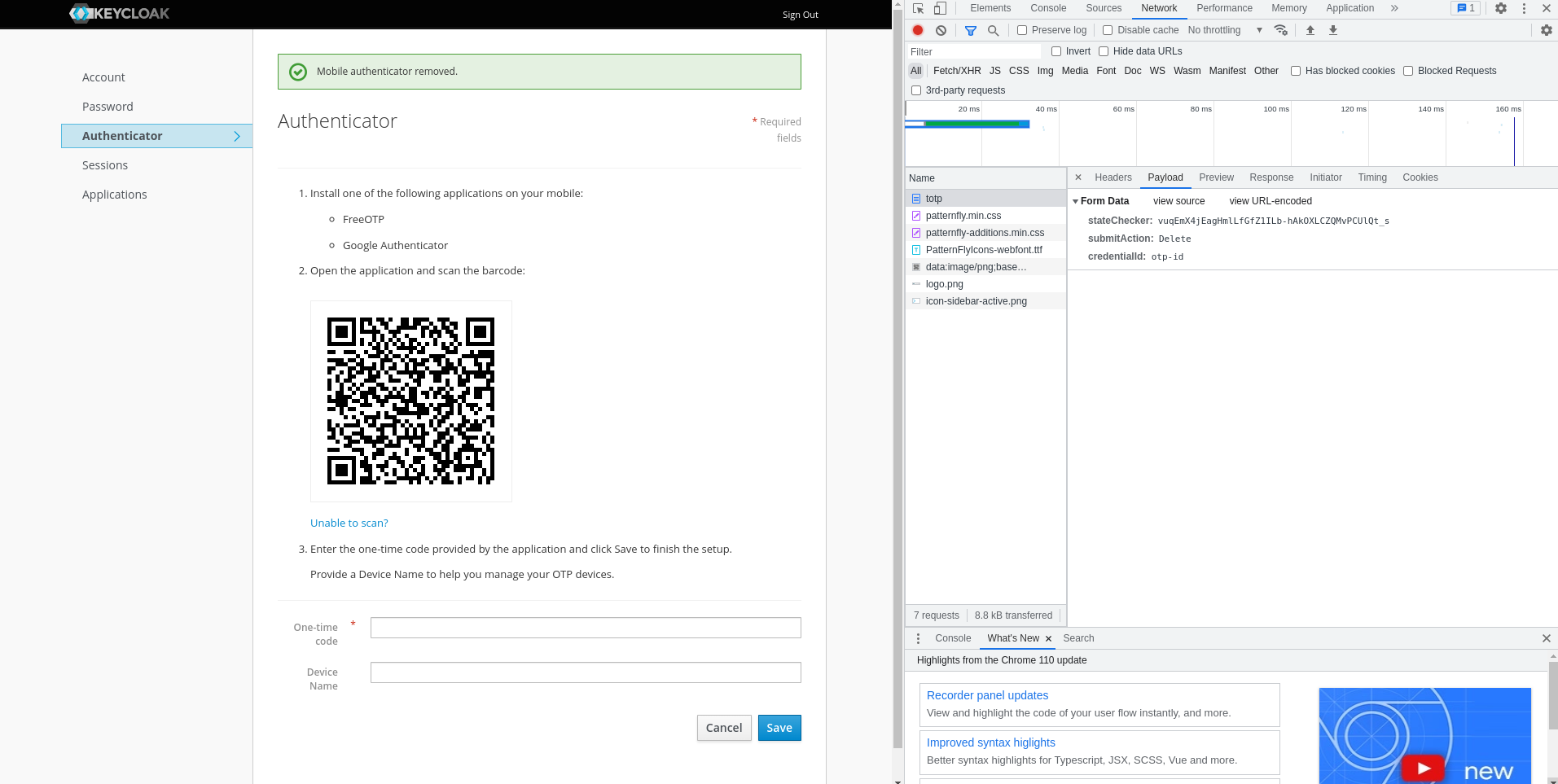 Account Console Ii Doesnt Remove Totp From Userstorage · Issue 19575 · Keycloakkeycloak · Github