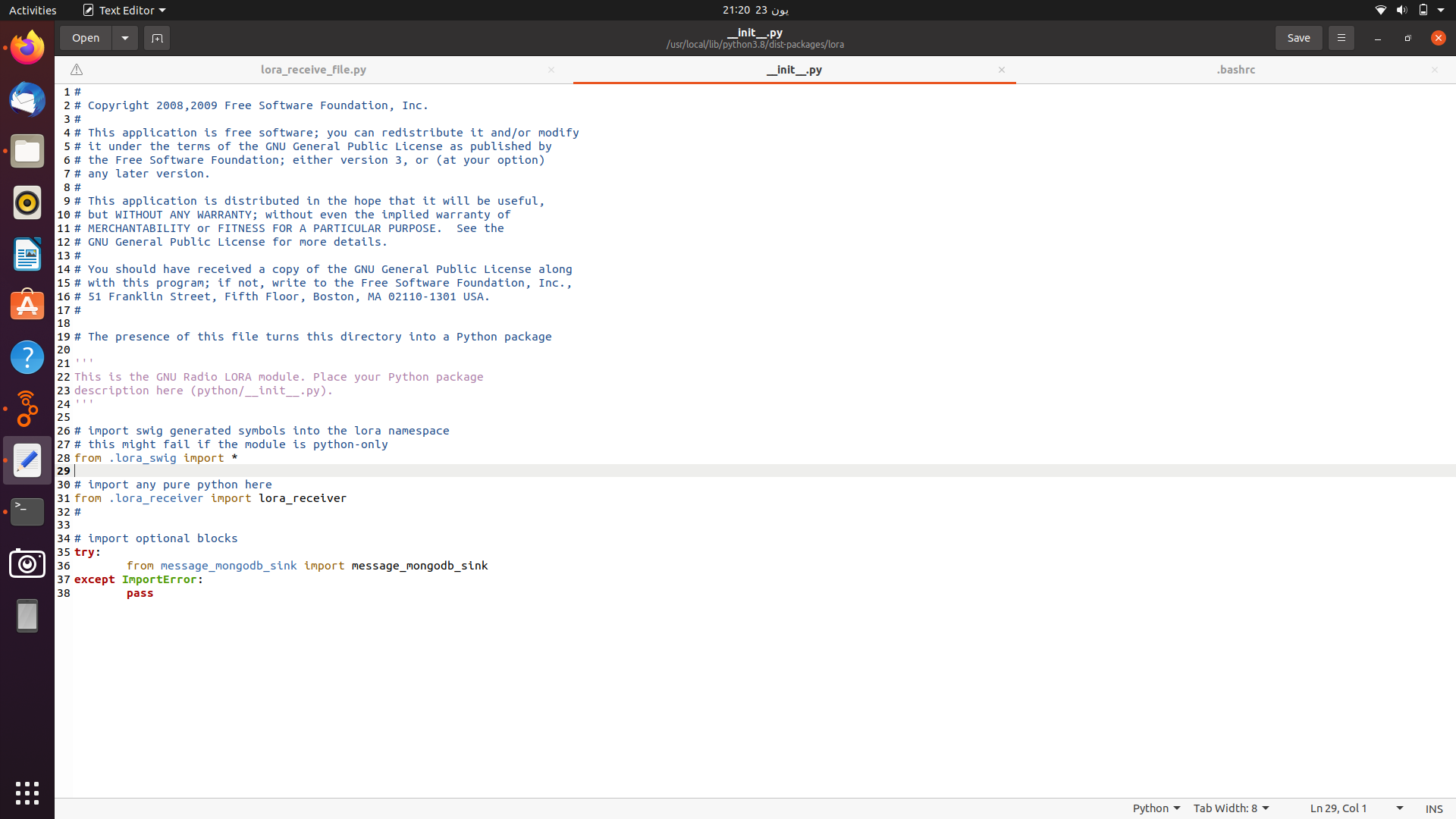 ModuleNotFoundError: No module named 'lora' · Issue #125 · rpp0/gr-lora · GitHub