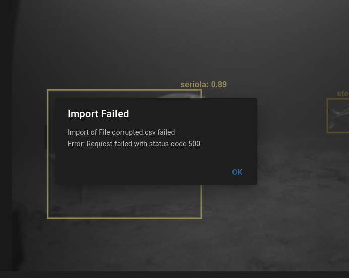 [BUG] Import Annotations Button has no error handling · Issue #903 · Kitware/dive · GitHub
