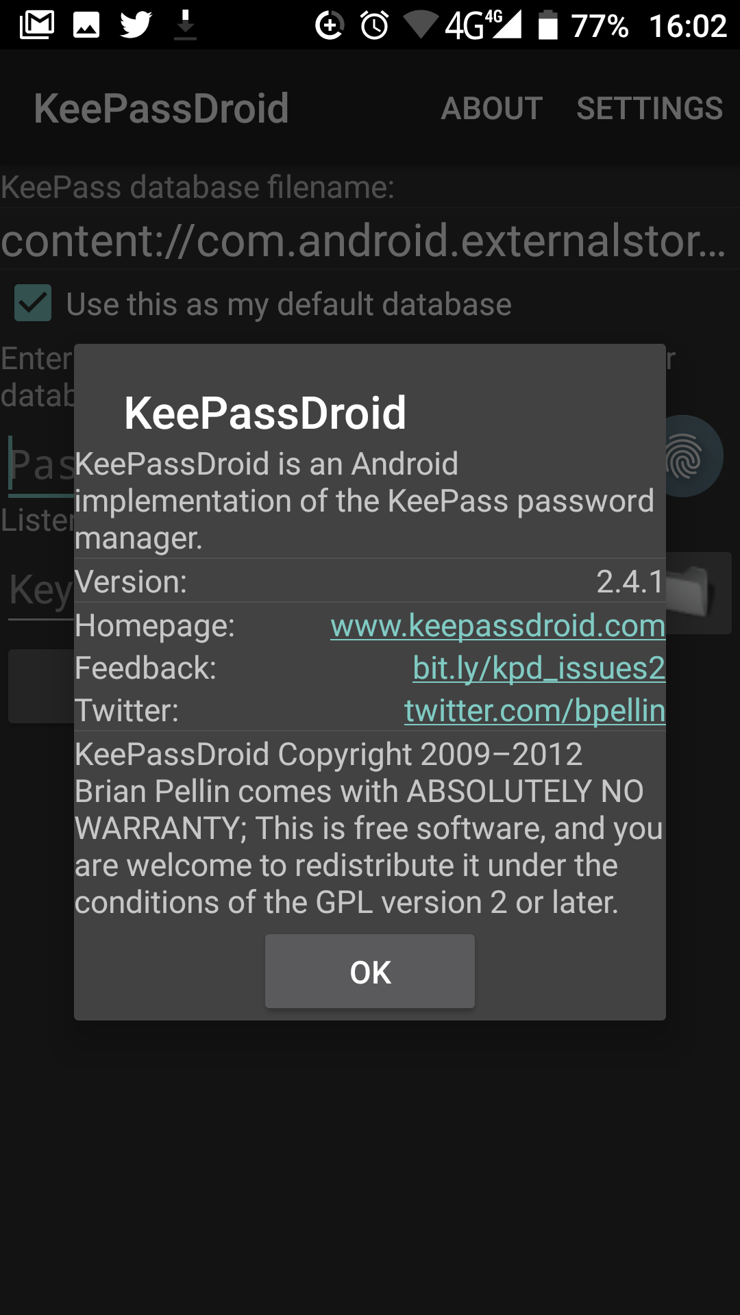 Fingerprint stopped working. · Issue #390 · bpellin/keepassdroid · GitHub
