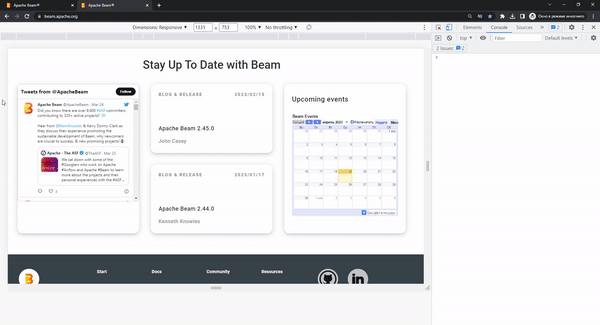 [Bug]: calendar section on landing stretches the page on table resolution · Issue #26347 ...