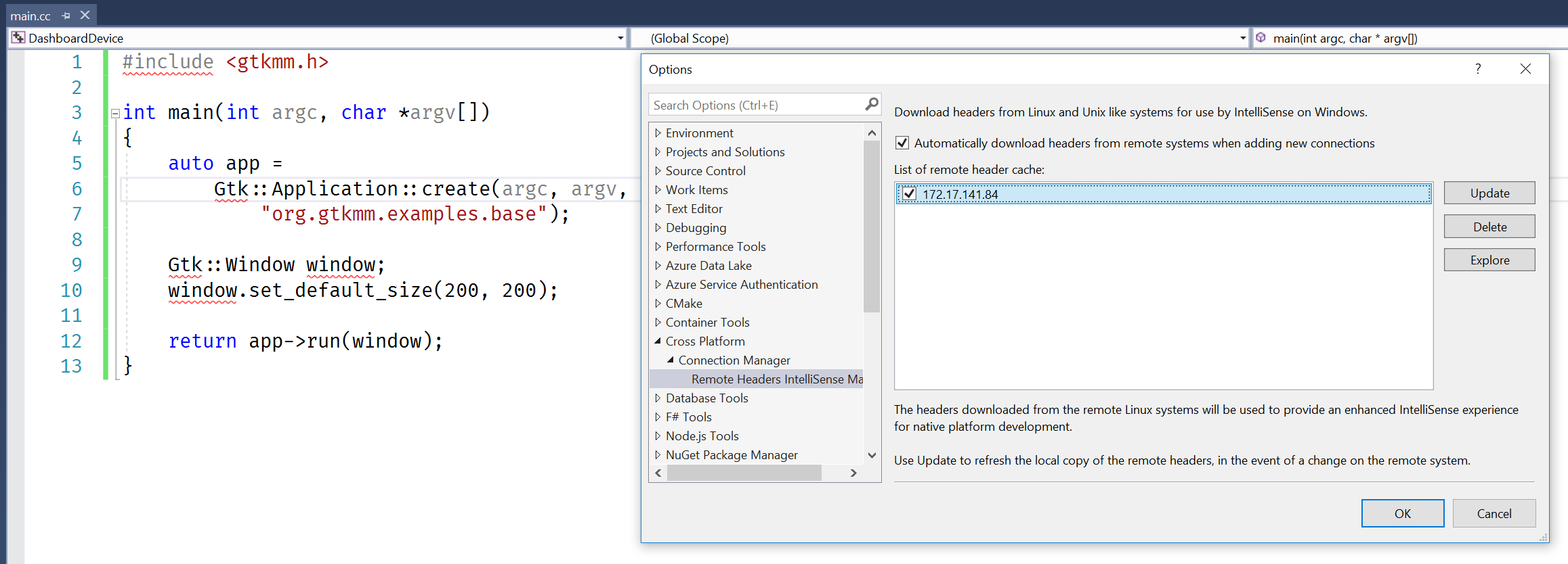 Remote Headers Intellisense · Issue #310 · microsoft/VSLinux · GitHub