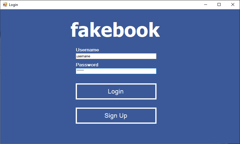 GitHub - imtiazrayman/Fakebook: A facebook clone made with C#