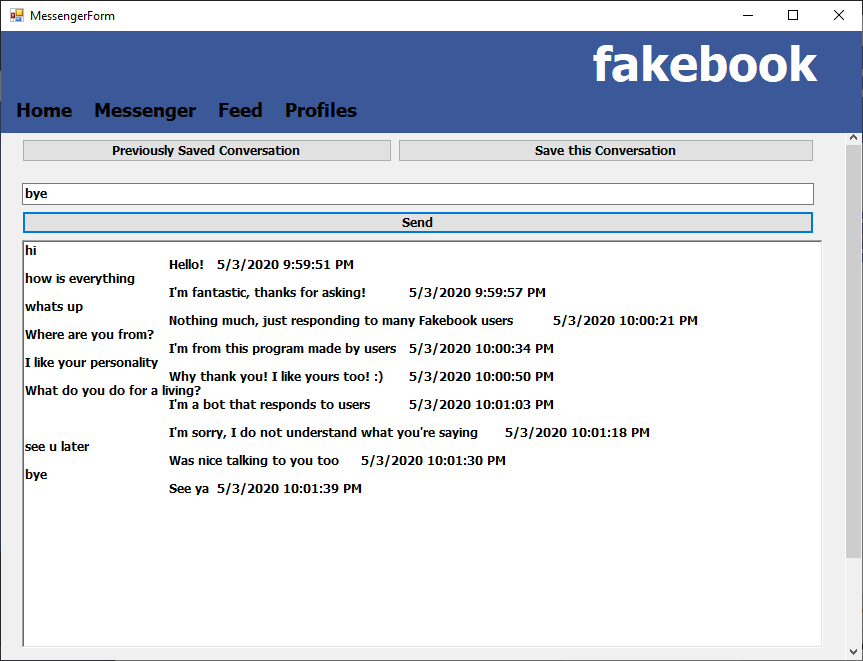 GitHub - imtiazrayman/Fakebook: A facebook clone made with C#