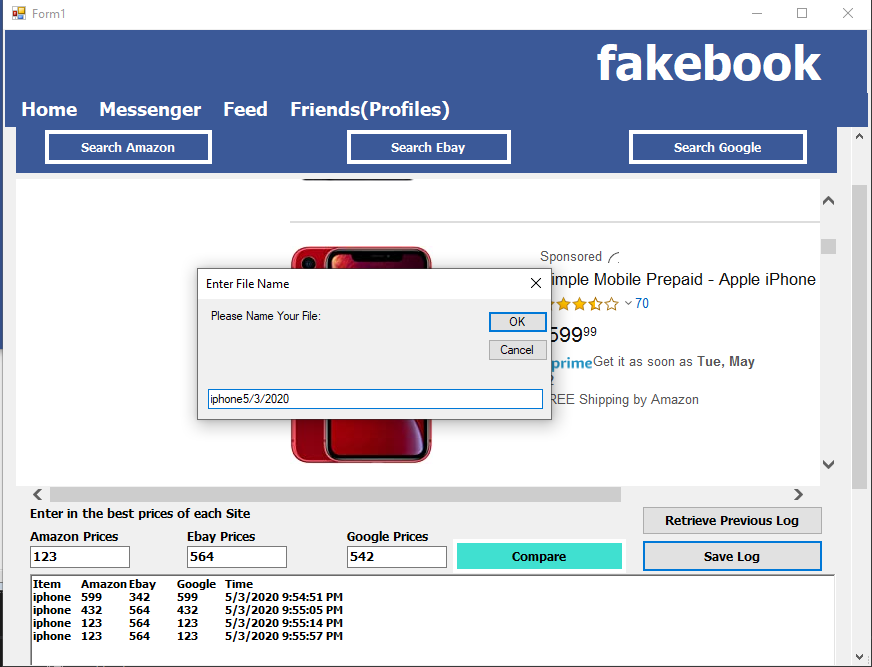 GitHub - imtiazrayman/Fakebook: A facebook clone made with C#