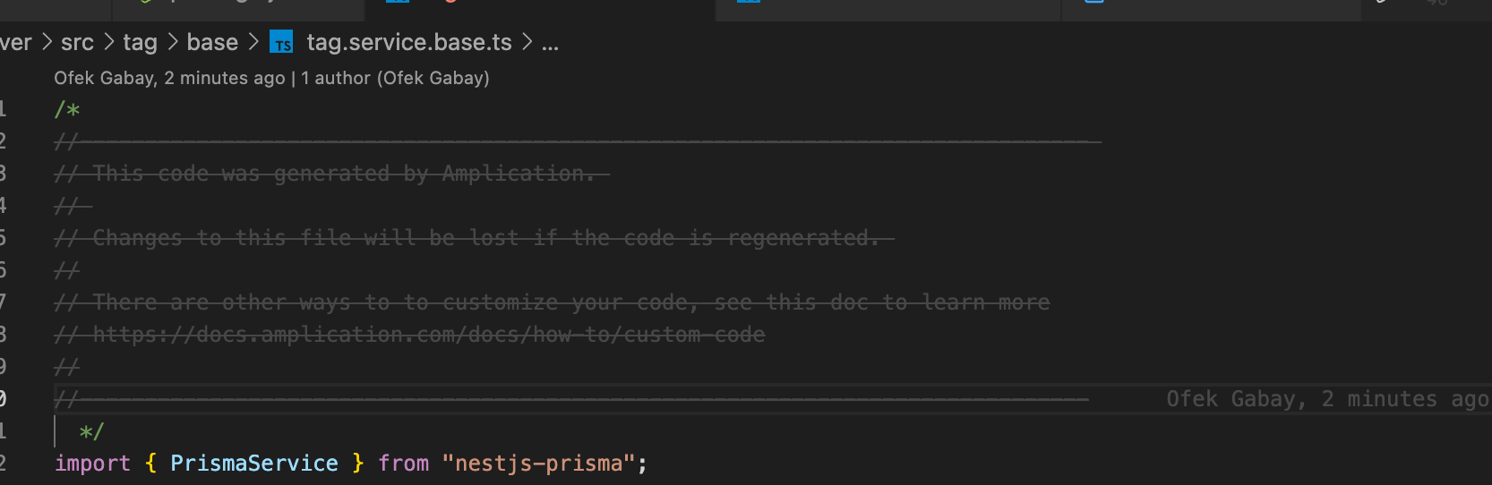 🐛 Bug Report: generated code message · Issue #2249 · amplication/amplication · GitHub