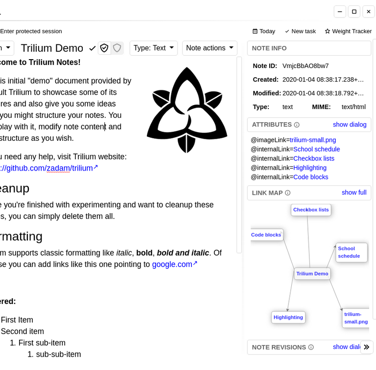 [Feature request] Permanent Link maps · Issue #894 · zadam/trilium · GitHub