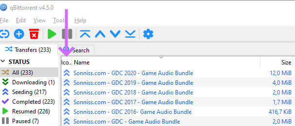 Status icon in separated column · Issue #18193 · qbittorrent ...