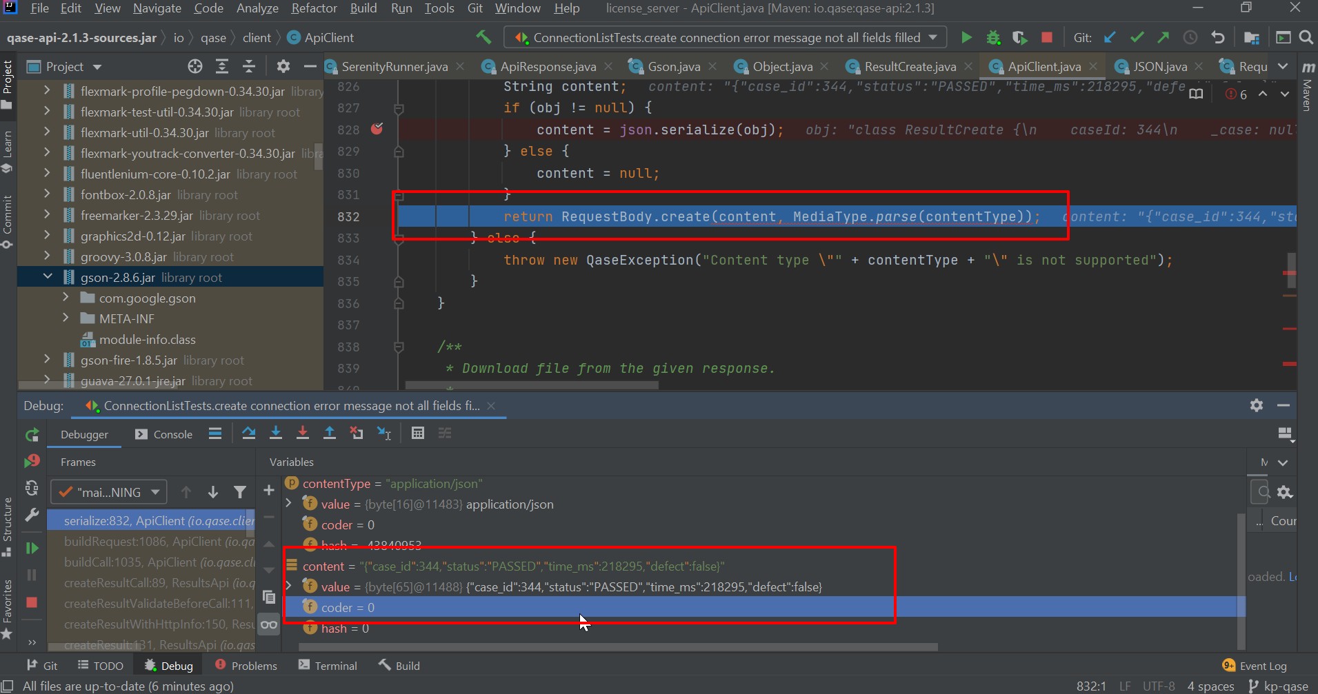 Method JSON.serialize(obj) in io.qase.client return incorrect content · Issue #51 · qase-tms ...