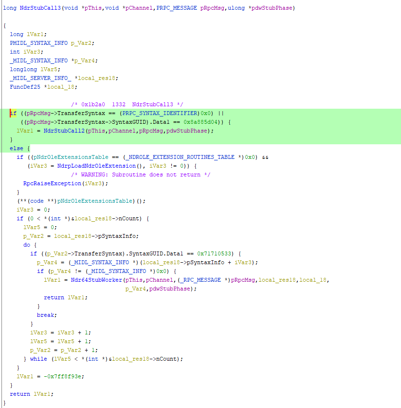 Does NdrClientCall3 is being hook? · Issue #11 · zeronetworks/rpcfirewall · GitHub