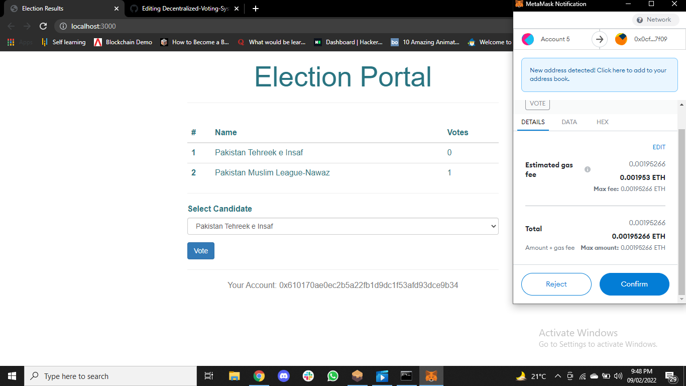 GitHub - HaziqueIqbal/Decentralized-Voting-System GitHub - HaziqueIqbal/Decentralized-Voting-System