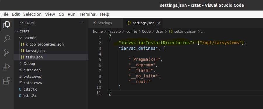 IAR Build Tools (the EW command line tools for Linux) installation folder is not recognized on ...