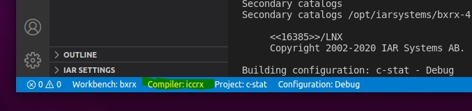 IAR Build Tools (the EW command line tools for Linux) installation folder is not recognized on ...