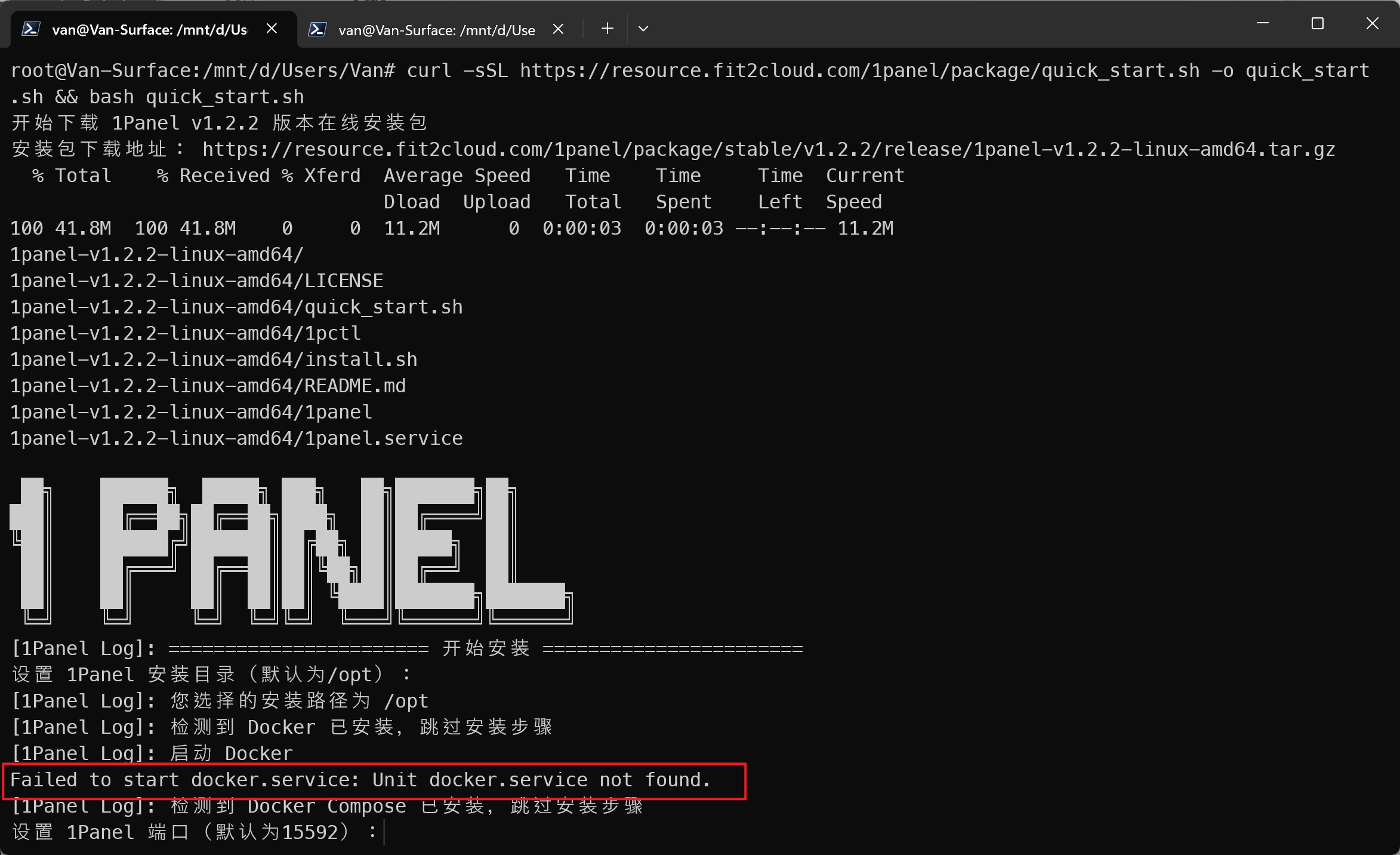 [BUG]无法正确的检测docker运行状态 · Issue #1029 · 1Panel-dev/1Panel · GitHub