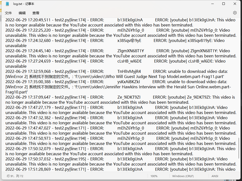 GitHub - waiwuo1412/youtube_downloader: 批量多线程下载youtube视频 使用yt-dlp