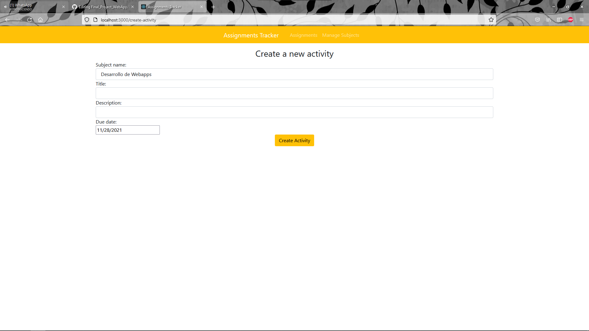 GitHub - FA0AE/Final_Project_WebApp: About This project was made to ...