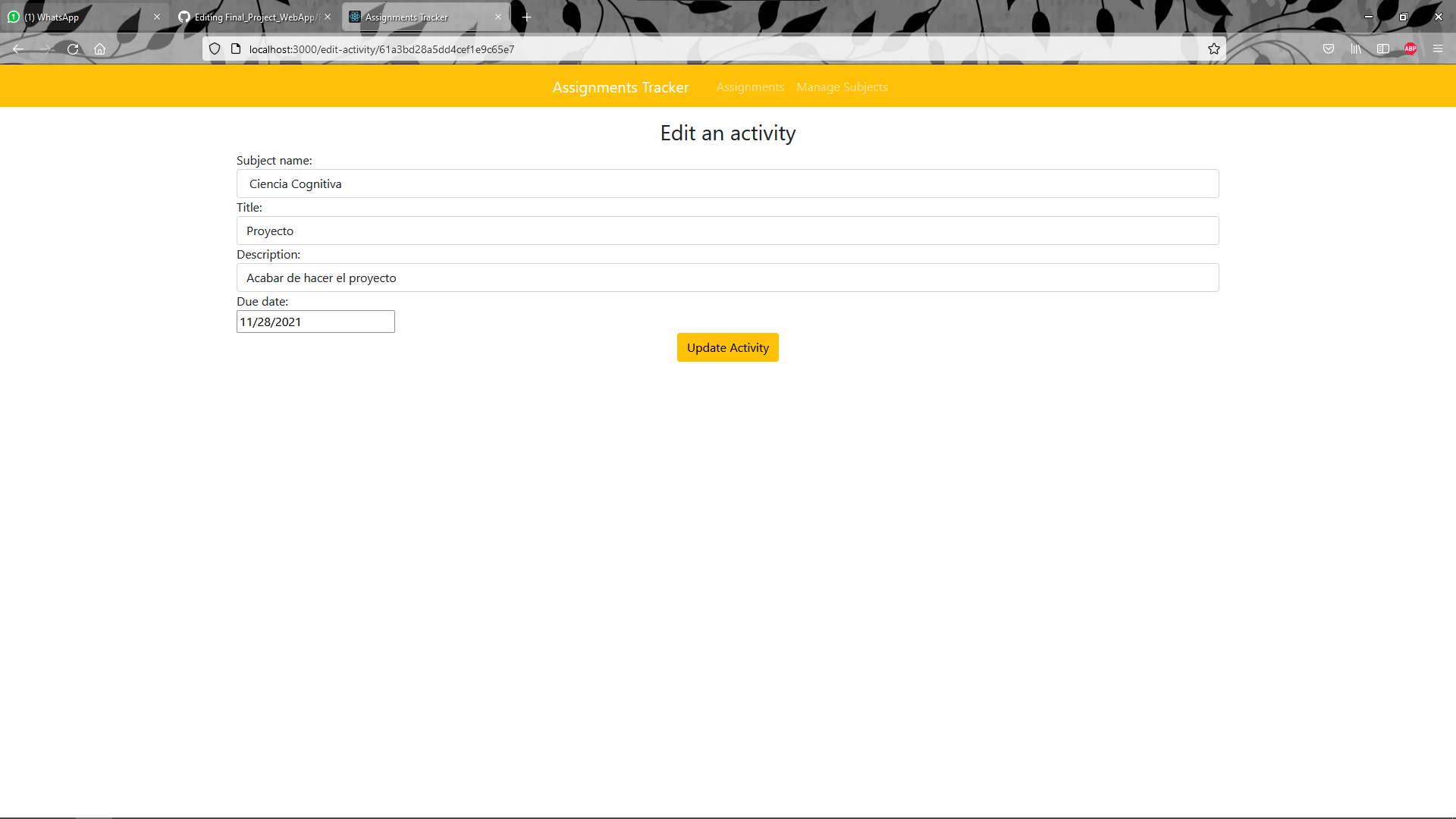 GitHub - FA0AE/Final_Project_WebApp: About This project was made to ...