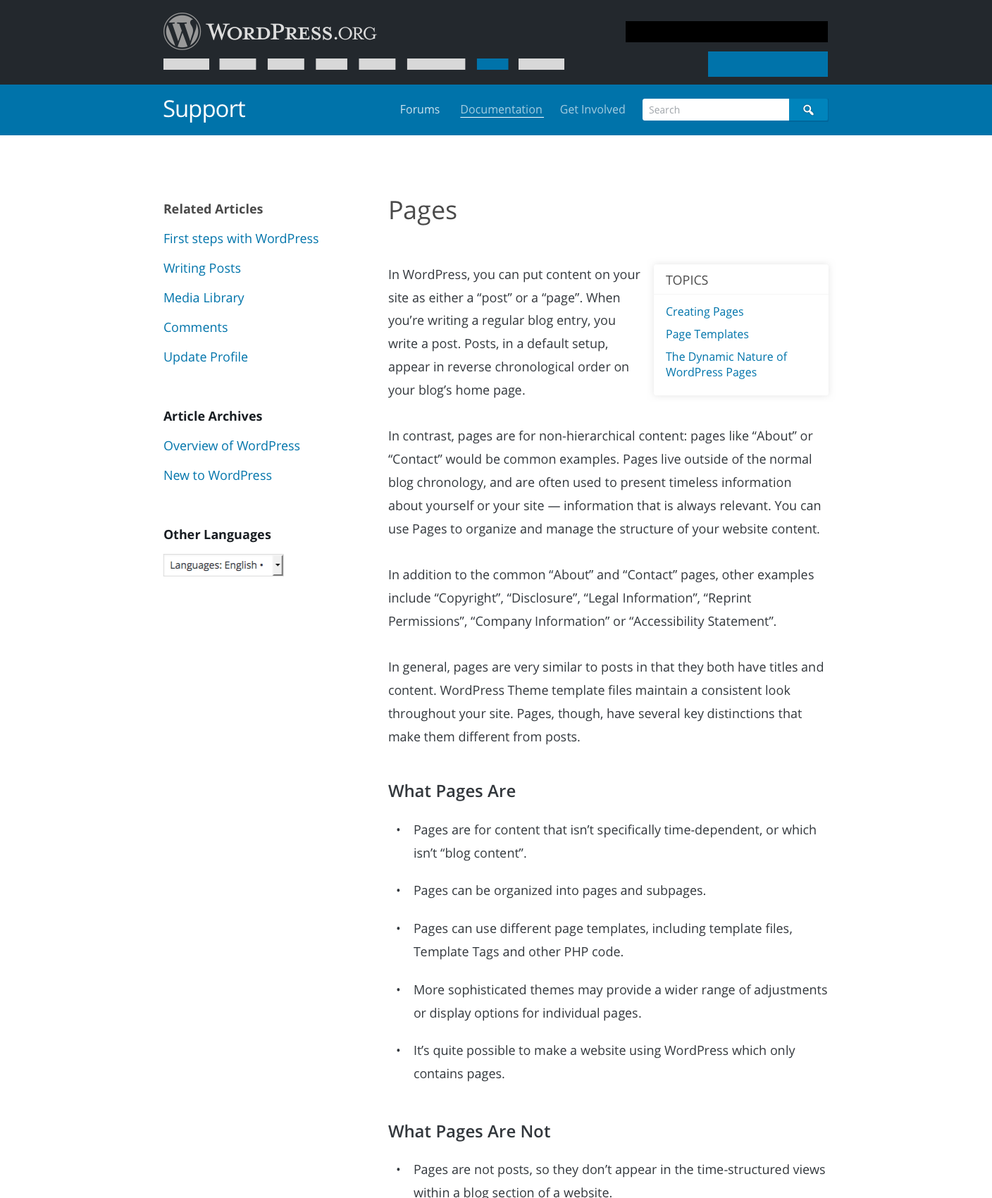 Content Alignment: Should we center the column of content? · Issue #203 · WordPress/HelpHub · GitHub