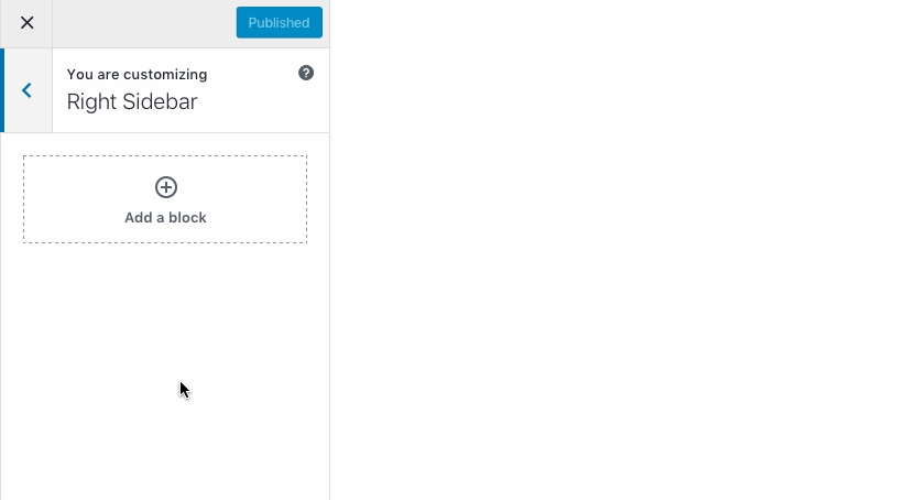 Widgets: In Customizer the widget-blocks interface are also missing the block appender button ...