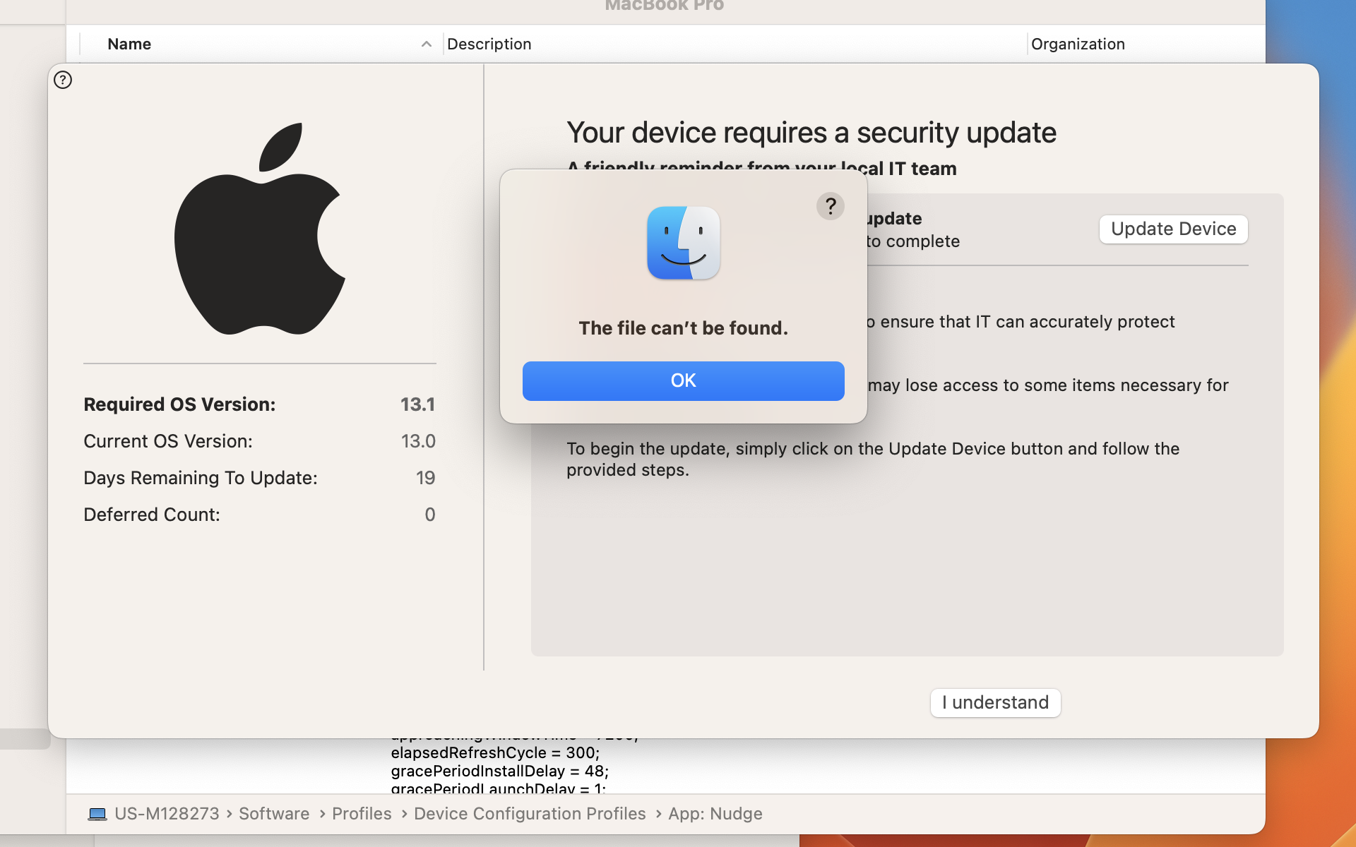Bug: Nudge fails to open update window · Issue #398 · macadmins/nudge · GitHub