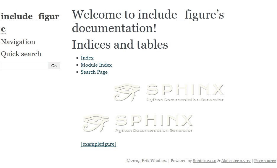 .. include directive works for .. |exampleimage| image:: im.png but not for .. |examplefigure ...