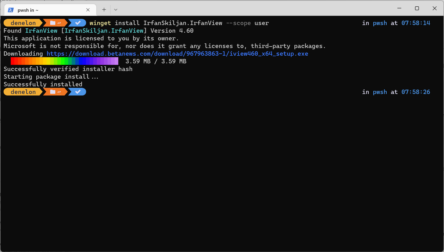 [Package Issue]: IrfanSkiljan.IrfanView `scope=user` not working · Issue #76572 · microsoft ...
