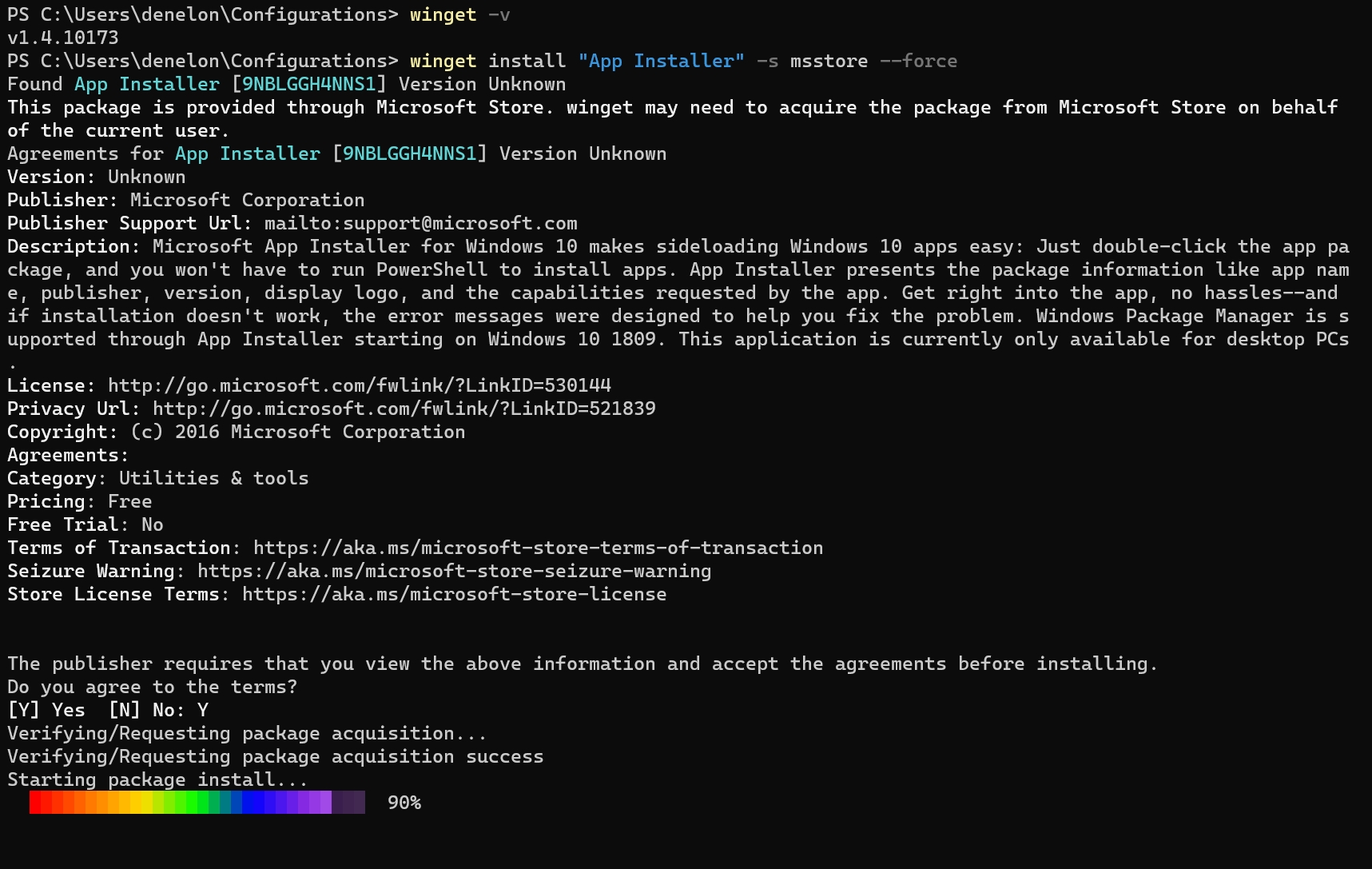 The current msstore certificate chain is rejected by winget CLI · Issue #3109 · microsoft/winget ...