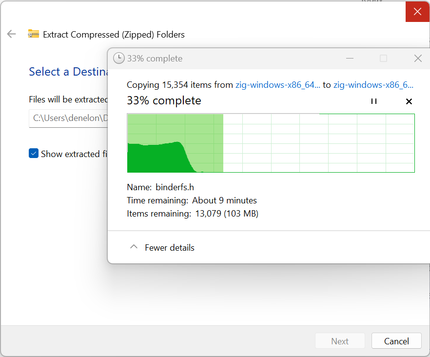 Winget stuck at Extracting archive... when install zig compiler · Issue #3306 · microsoft/winget ...
