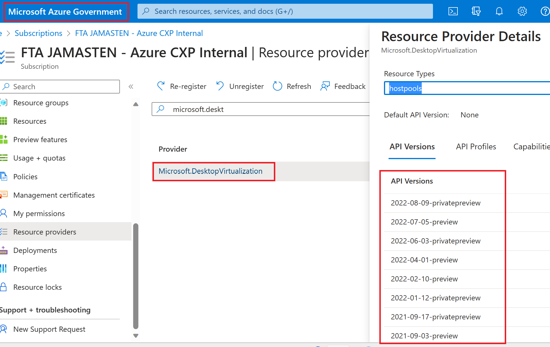 Azure Gov API not available · Issue #355 · Azure/avdaccelerator · GitHub
