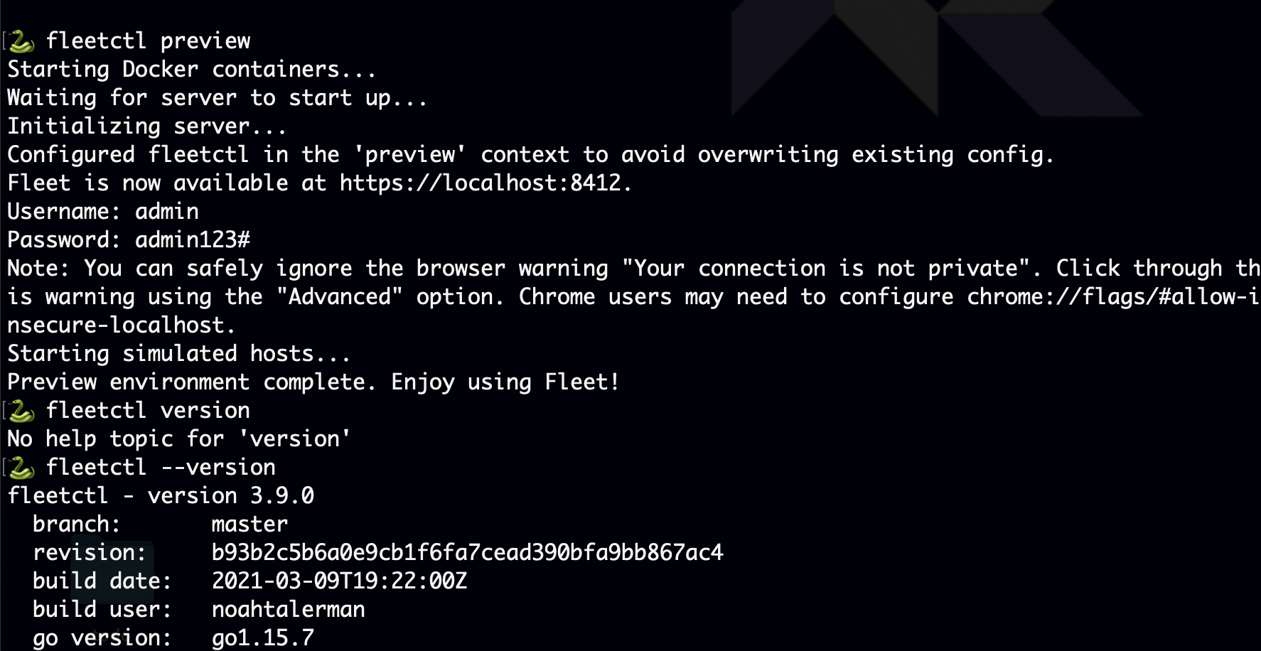fleetctl preview stops working after allowing automatic Docker Desktop update to install ...