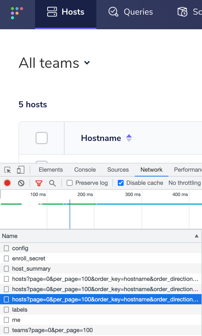 Eliminate duplicate XHR requests when loading /hosts/manage page · Issue #2598 · fleetdm/fleet ...