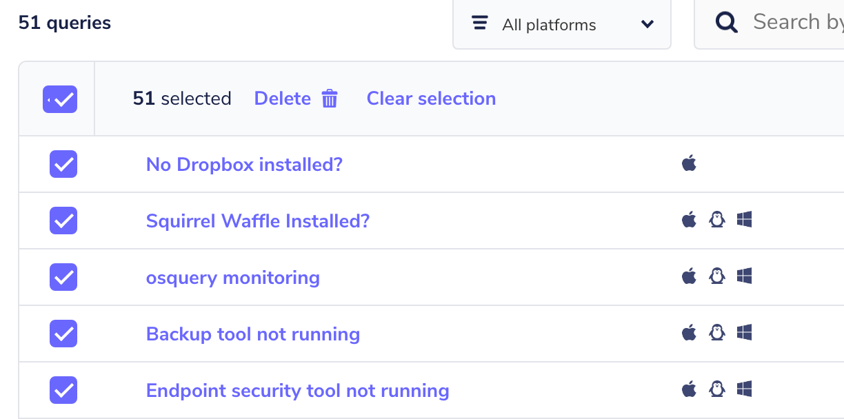 Queries Table Unexpected Select All Checkbox Behavior · Issue 2862 · Fleetdmfleet · Github