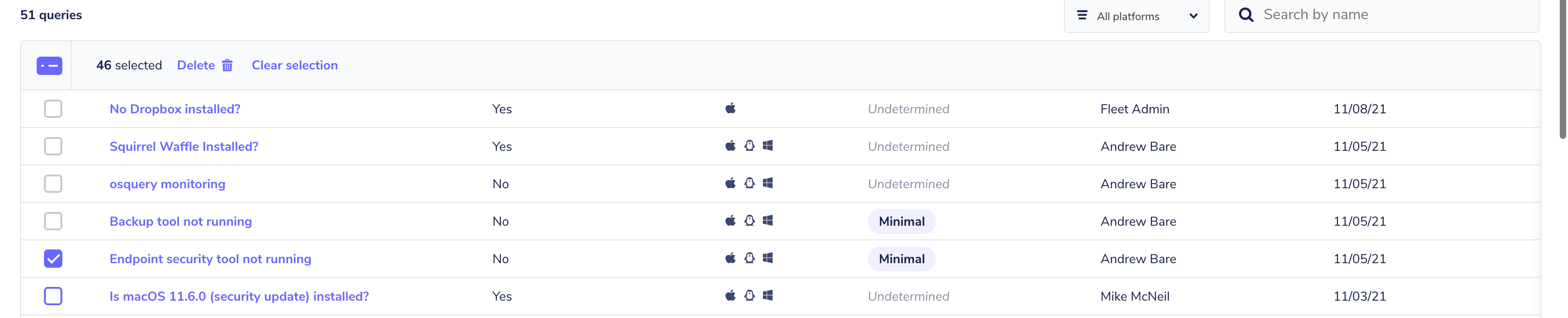 Queries table: Unexpected "select all" checkbox behavior · Issue #2862 · fleetdm/fleet · GitHub