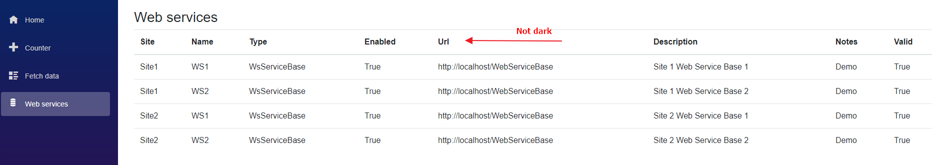 Table does not have hover capability and dark theme. · Issue #741 · Megabit/Blazorise · GitHub