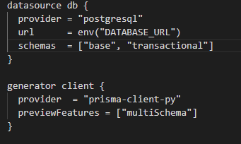 Support multiple schemas · Issue #666 · RobertCraigie/prisma-client-py · GitHub