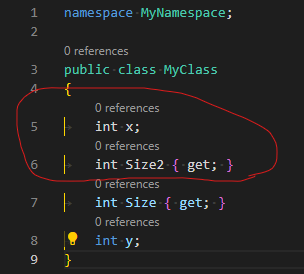 File scope namespaces first item syntax highlighting not working · Issue #4906 · dotnet/vscode ...