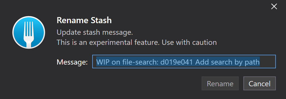 [Feature Request] Rename stashes · Issue #602 · fork-dev/TrackerWin · GitHub