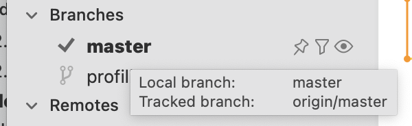 Fork not aware of local branches tracking other local branches. Pushes also affected by this ...