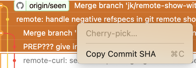 [Feature] List of commit - copy to Clipboard · Issue #1622 · fork-dev/Tracker · GitHub