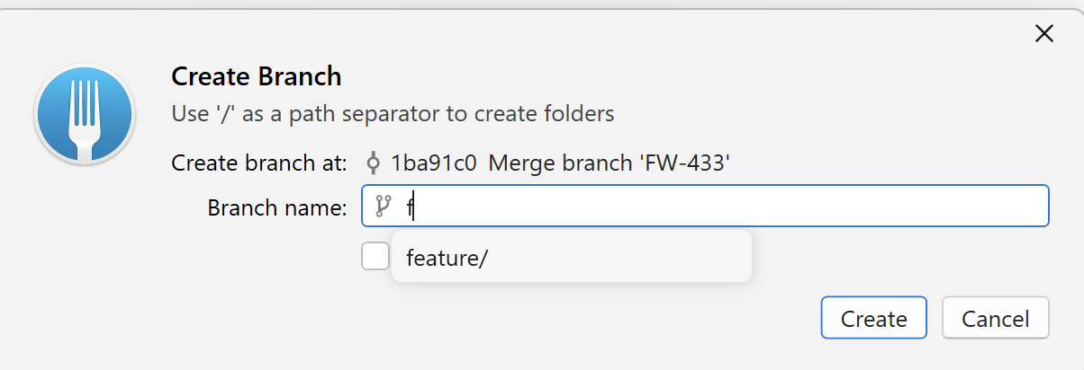 [Enhancement] Gitflow: Rember my starting branch · Issue #1717 · fork-dev/TrackerWin · GitHub