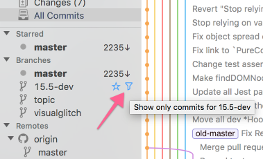 [Feature request] Filter branches · Issue #289 · fork-dev/Tracker · GitHub
