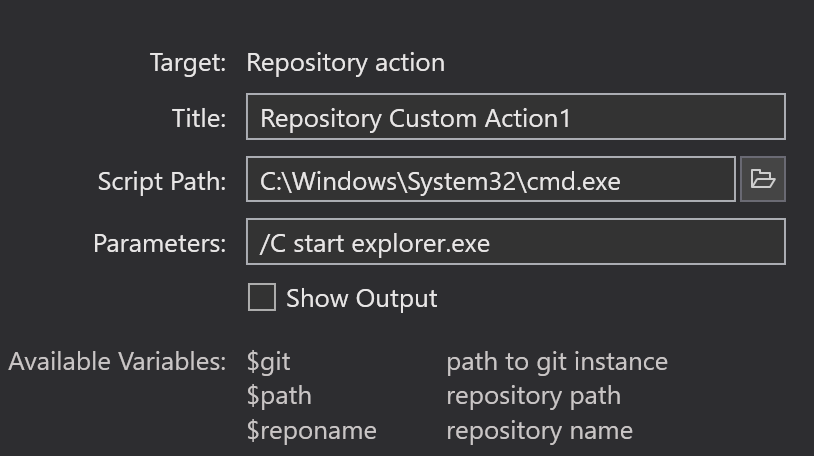 [Feature Request] Fire-and-forget custom actions · Issue #126 · fork-dev/TrackerWin · GitHub