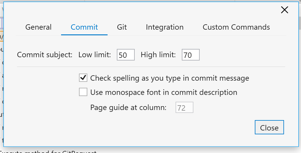 Ability to configure commit subject limit · Issue #587 · fork-dev/TrackerWin · GitHub