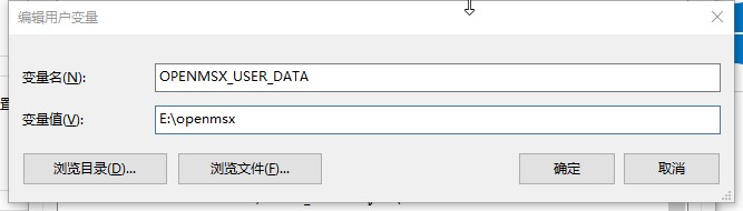 Running openmsx on a Chinese computer will generate a user directory with weird file names ...