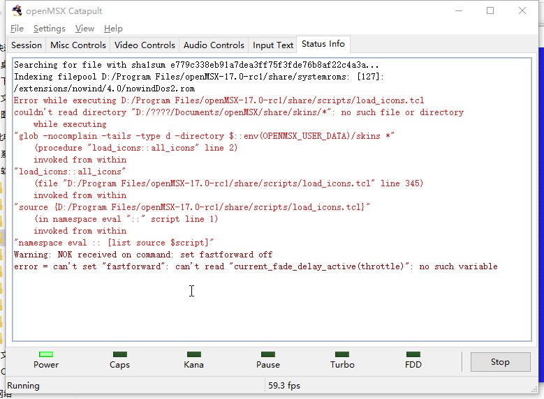 Running openmsx on a Chinese computer will generate a user directory with weird file names ...