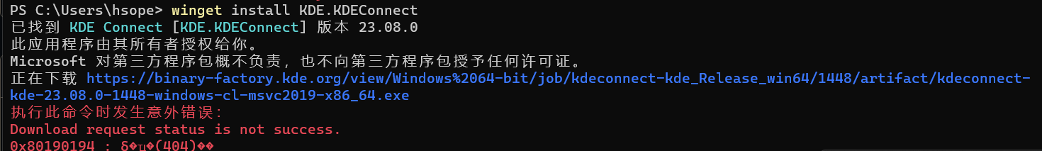 [Package Issue]: Package.Identifer Failed to install "KDE.KDEConnect" package · Issue #119319 ...