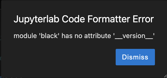 Module Black Has No Attribute Version · Issue 263 · Ryantam626jupyterlabcode